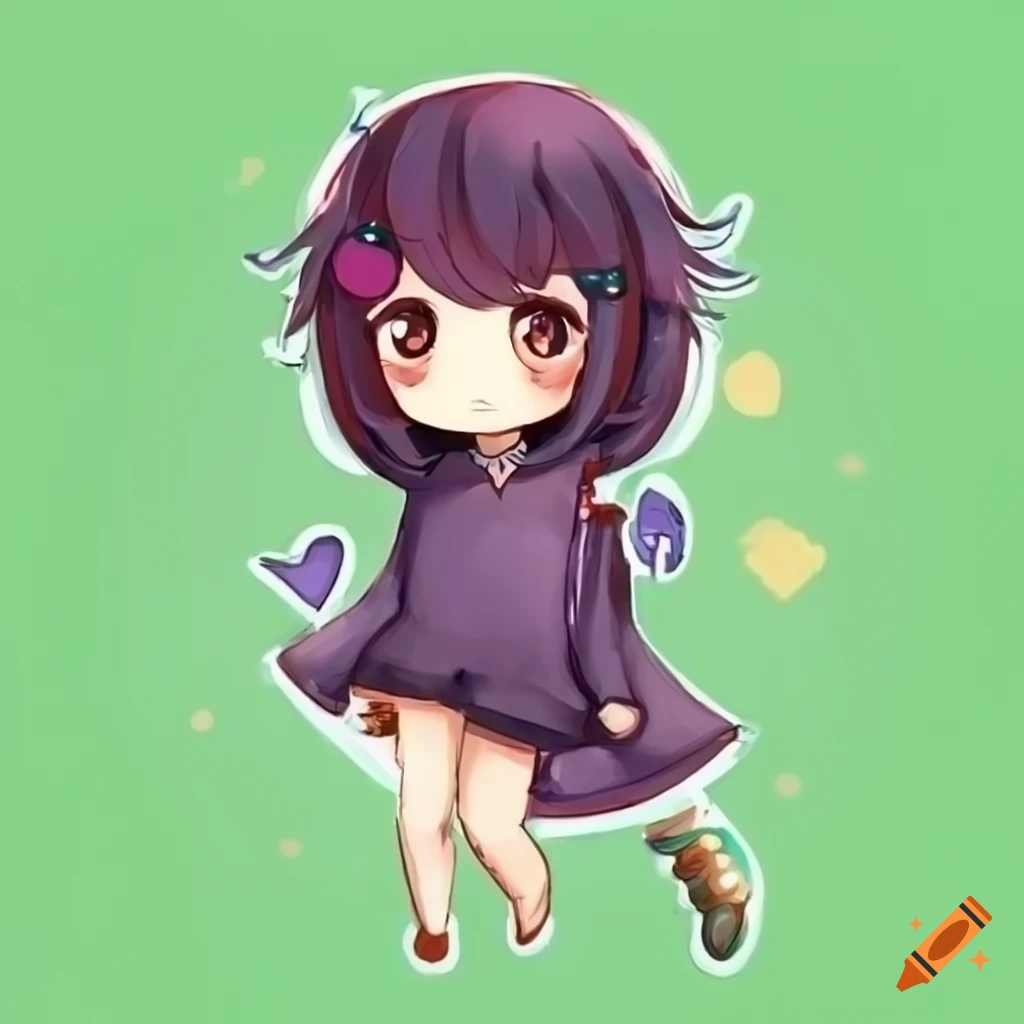 Cute chibi with feet out on Craiyon