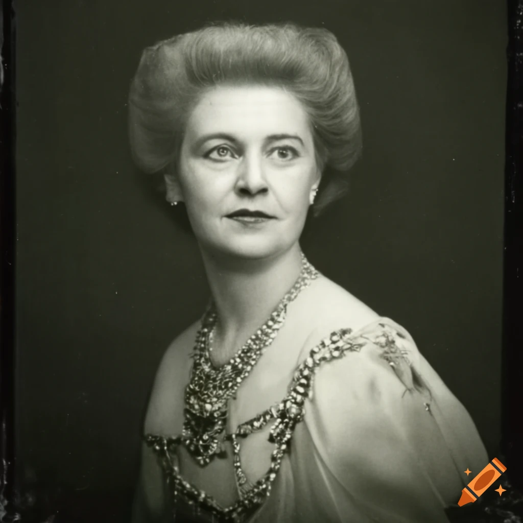 A vintage photograph of a russian grand duchess in 1987