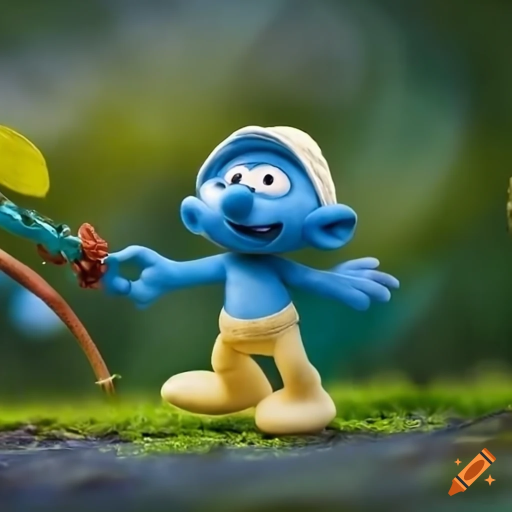 Clumsy Smurf Drawing