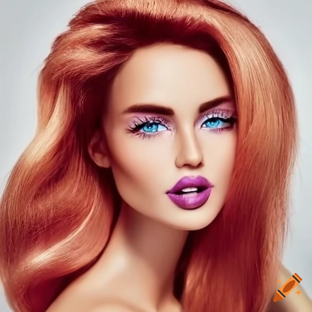 Beautiful woman portrait real-life super-detailed enhanced morphing ...