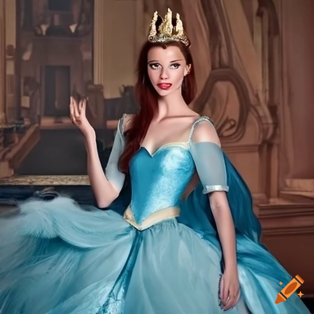 Fashion models dressed as iconic disney princesses