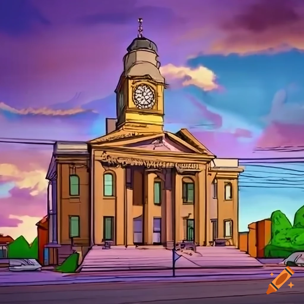 Springfield courthouse (simpsons) on Craiyon