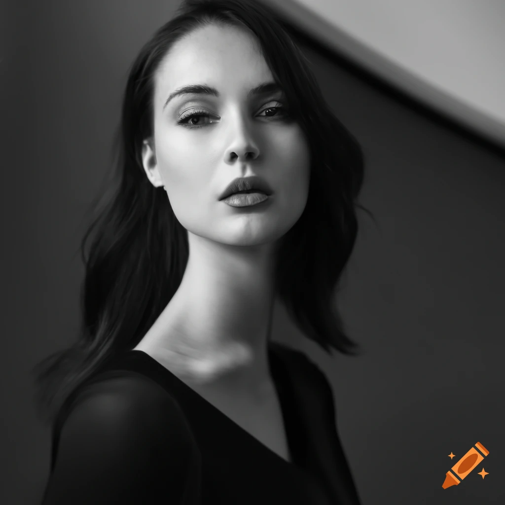 Generate an exquisite, meticulously crafted, half-body real photo for a ...