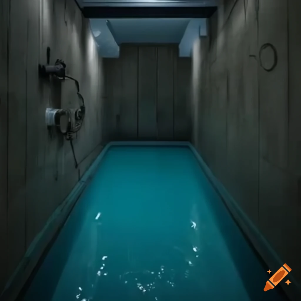 Backrooms pool level on Craiyon