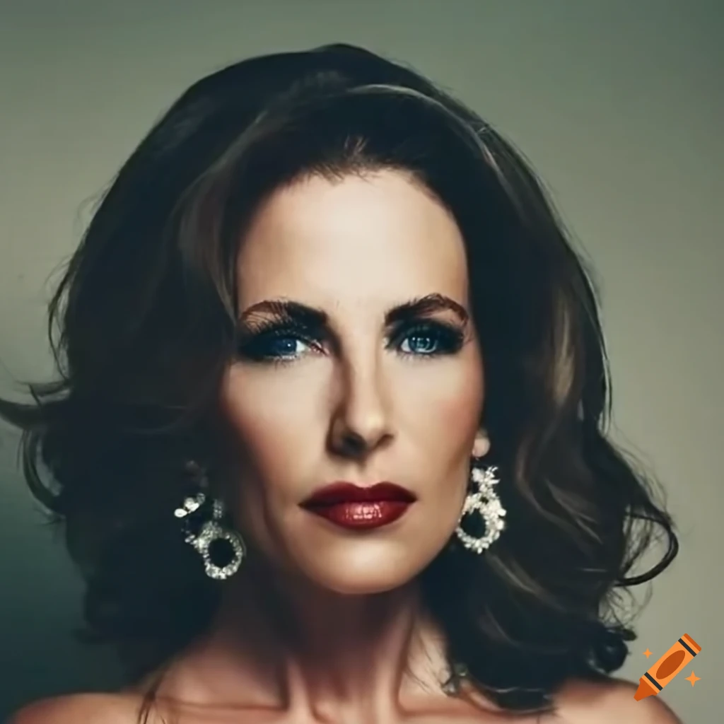 "alexis glick", age 35, closeup face, boudoir portrait on Craiyon