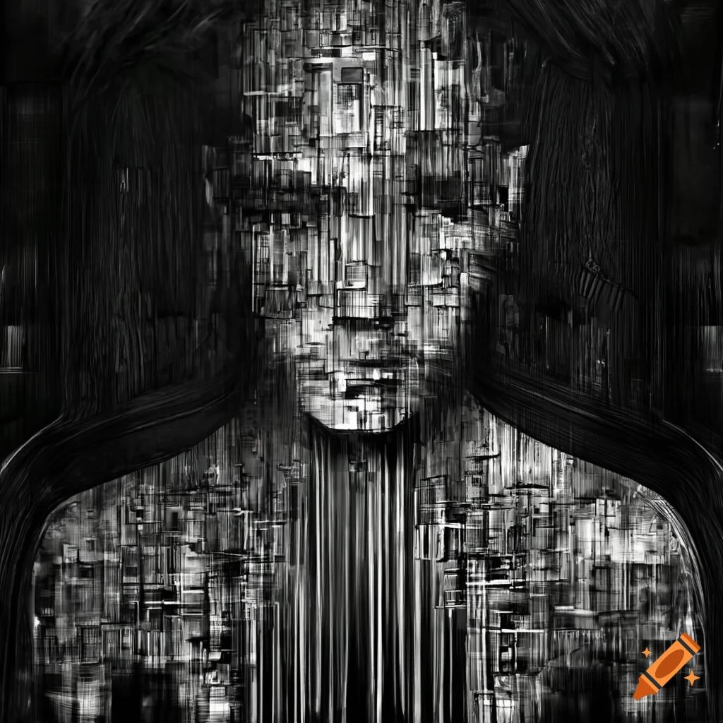 Digitally manipulated barcode texture creates a unique abstract ...