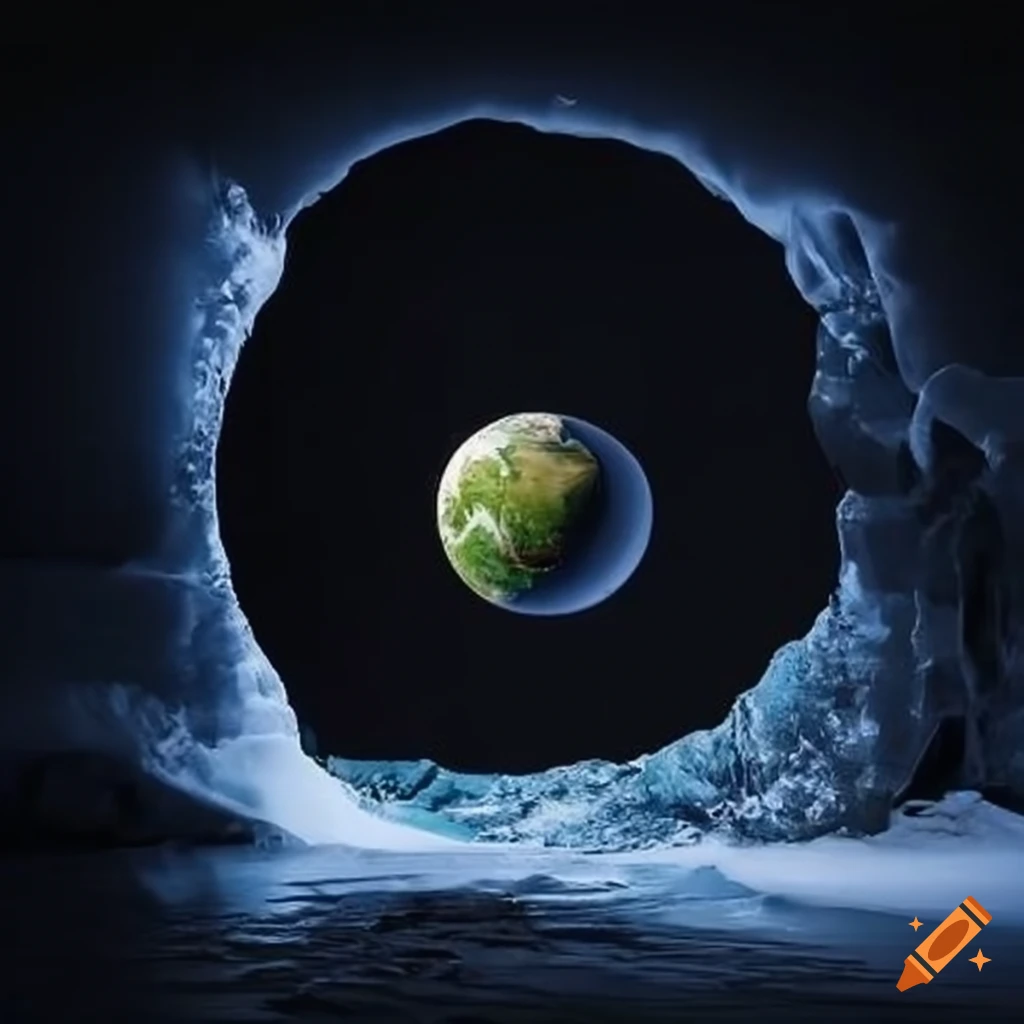 The earth on the edge of an ice world