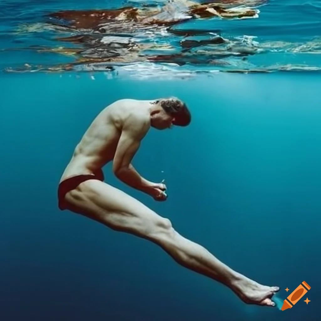 Man under the sea on Craiyon