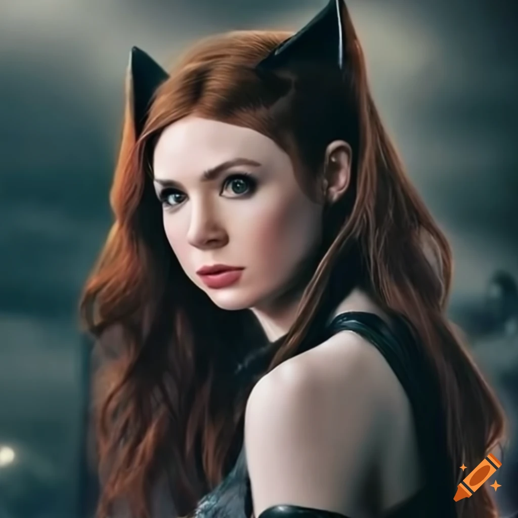 Karen Gillan As Catwoman On Craiyon