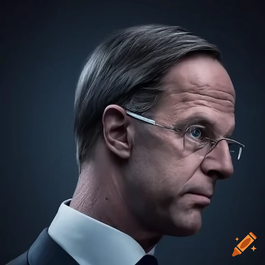 Mark rutte as a robot