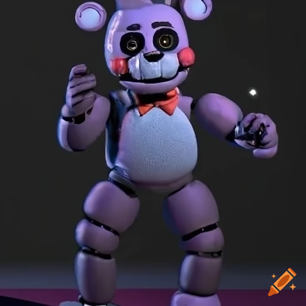 A polar bear-inspired original character from FNAF universe on Craiyon