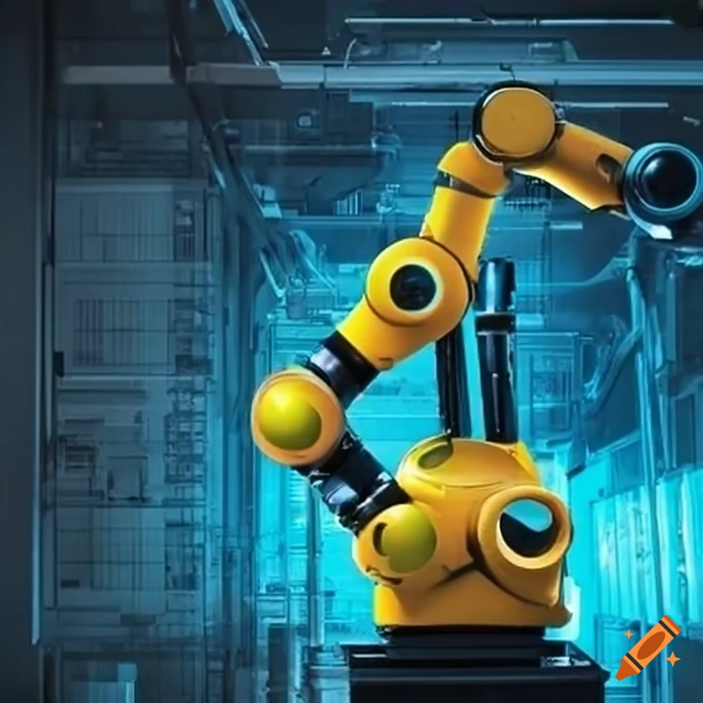 Robots working as mason in civil engineering construction on Craiyon