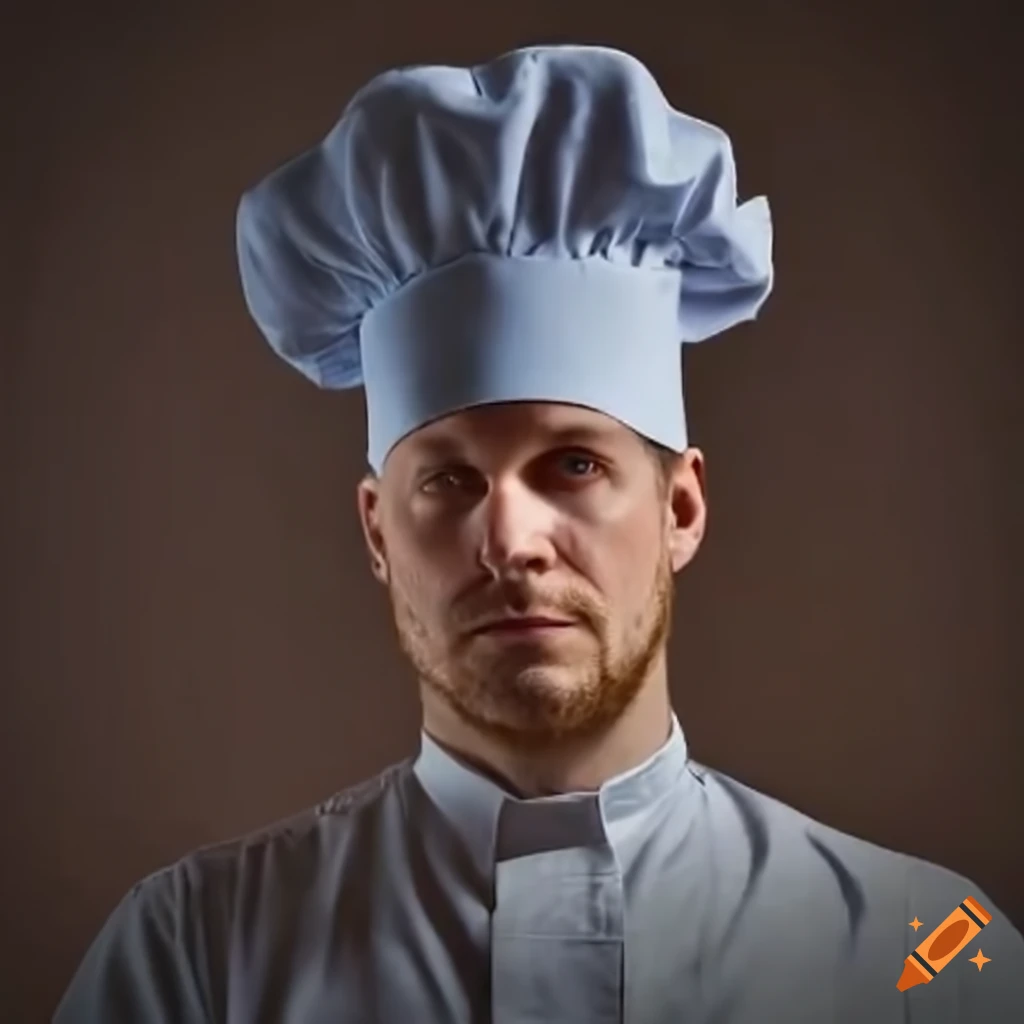 Man wearing chef hat on Craiyon