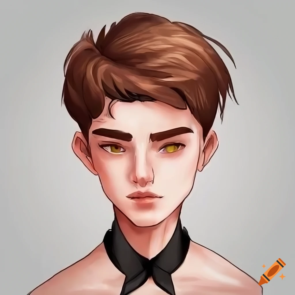 Good looking 2d male character on Craiyon