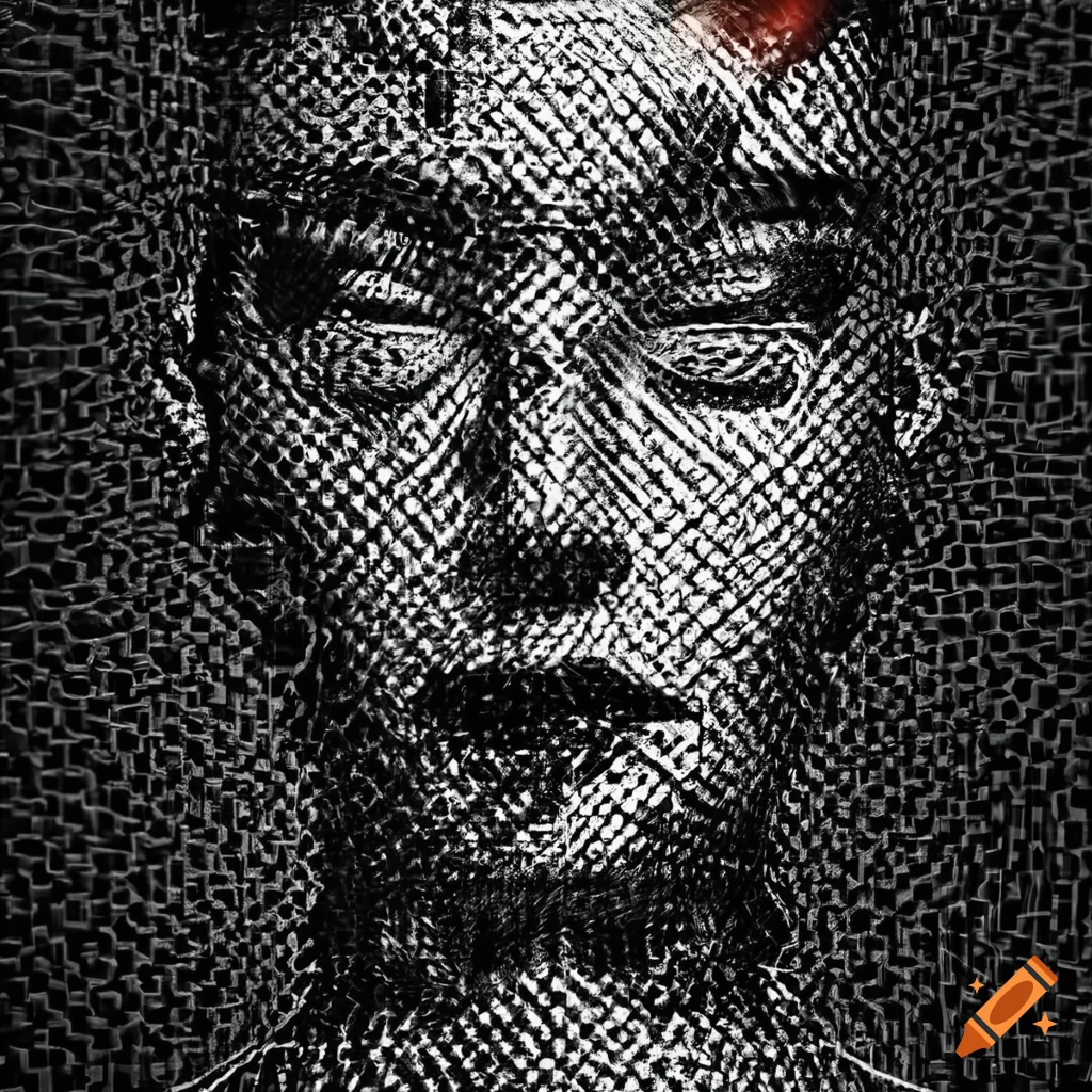 Digitally manipulated barcode texture creates a unique abstract ...