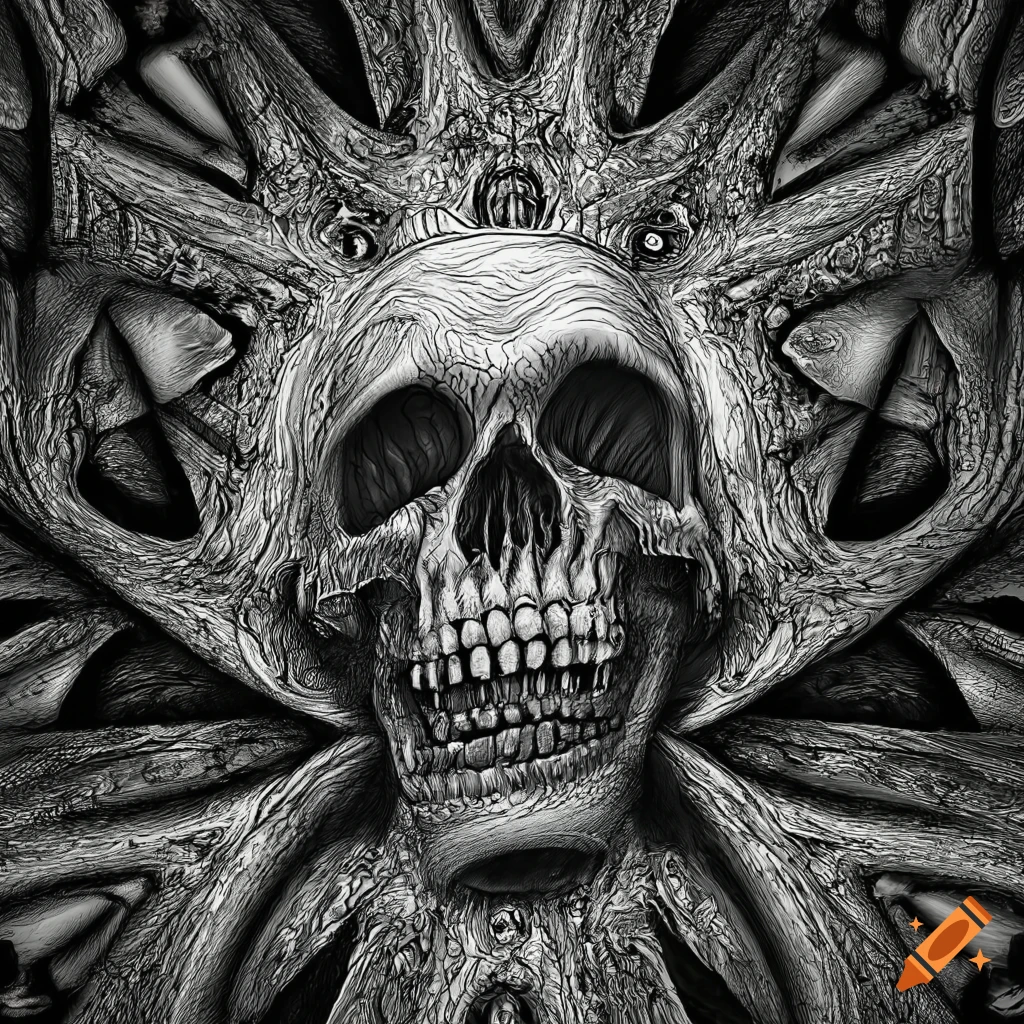 The oblivion — apocalypse, skulls, creepy castles, fractal ocean waves ...