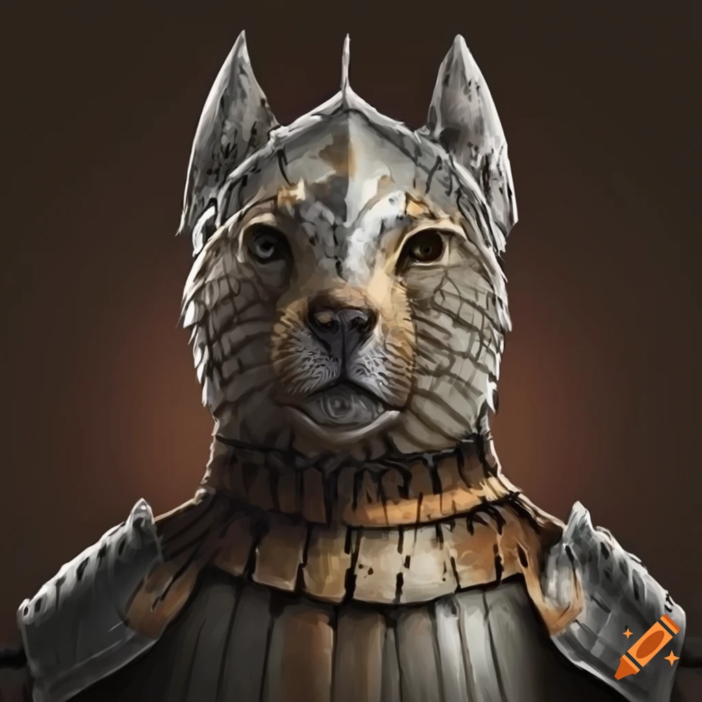 Animal people in armor on Craiyon