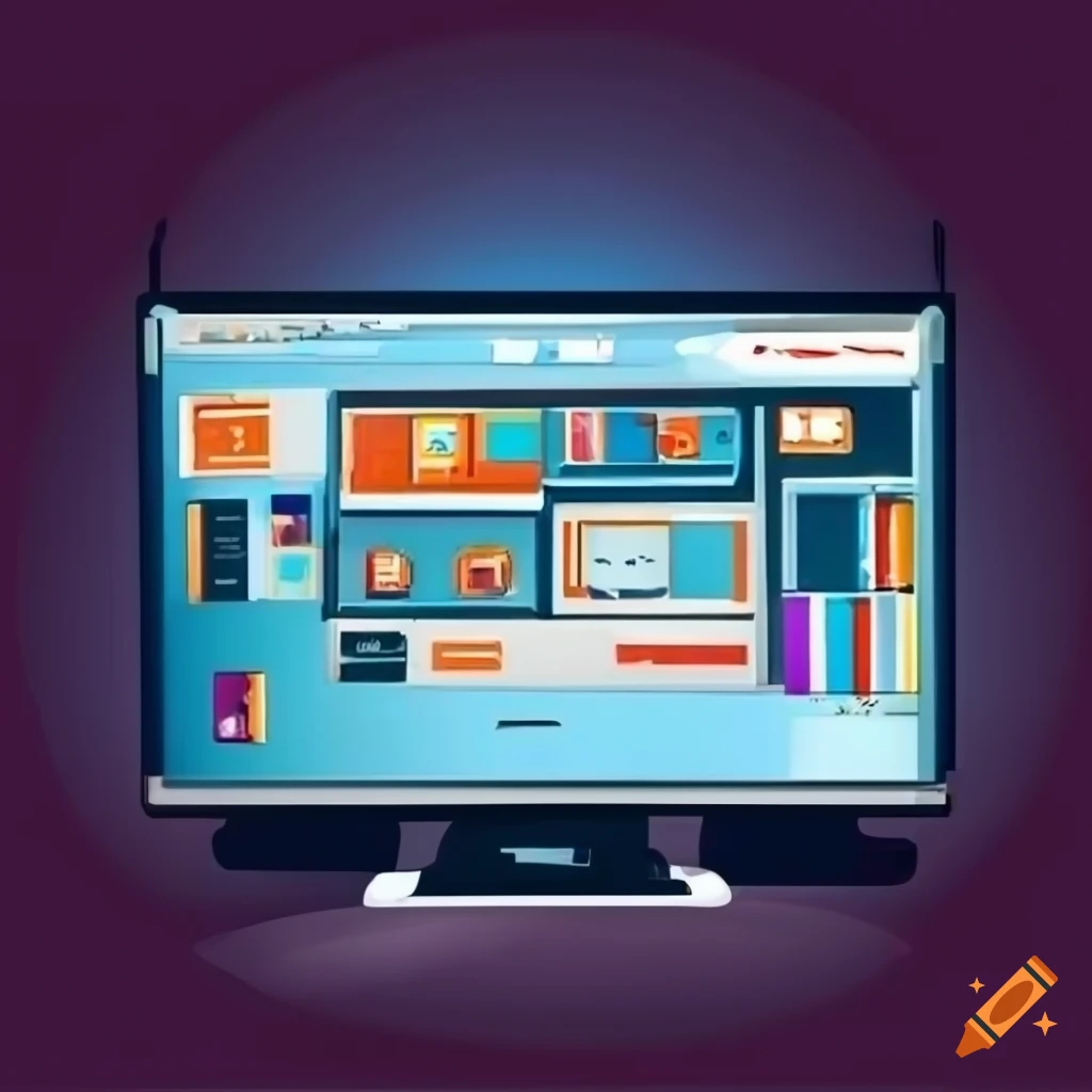 A modern website banner with website on computer screen and mobile ...