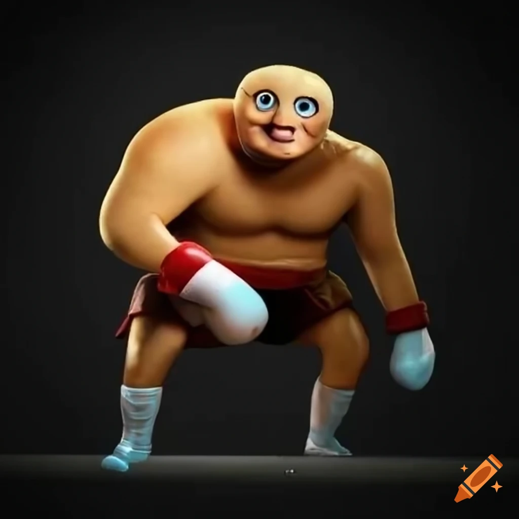 Spongebob as boxer on Craiyon