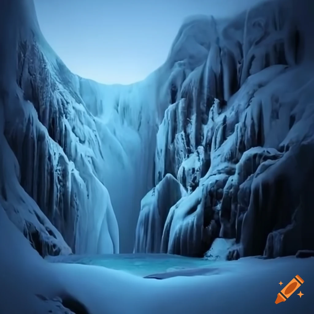 Frozen ravine