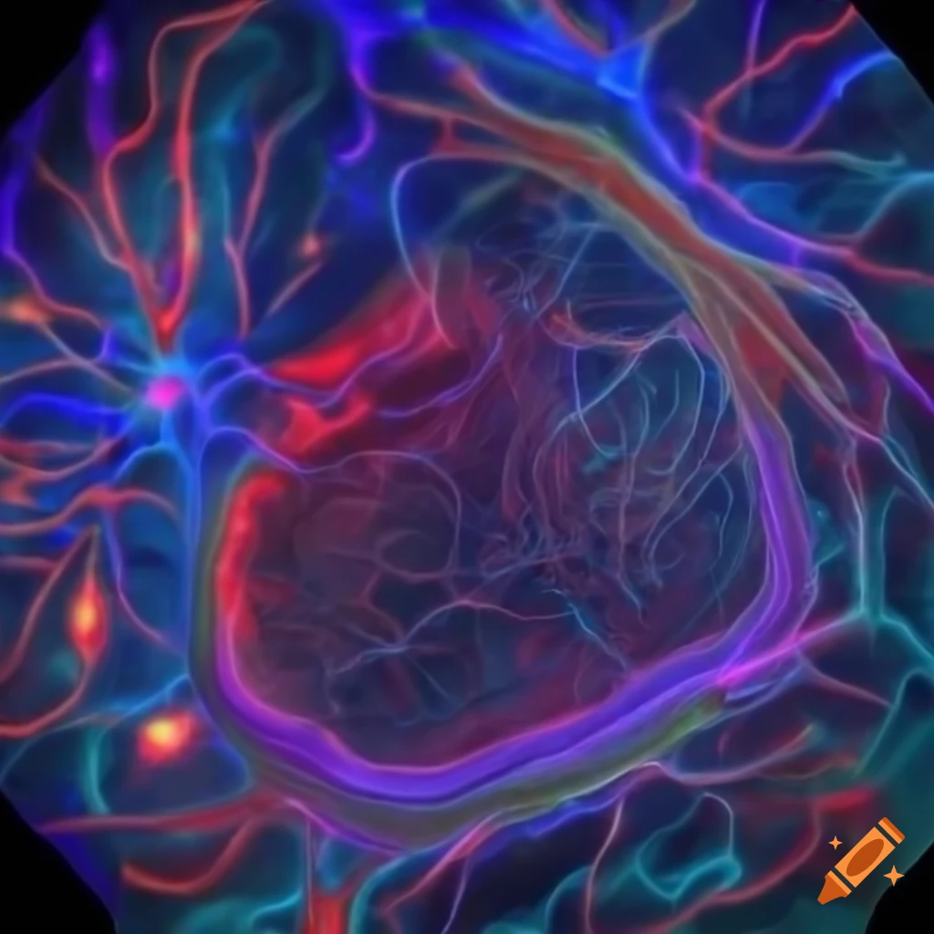 A.i. neural biocomputer brain photorealistic