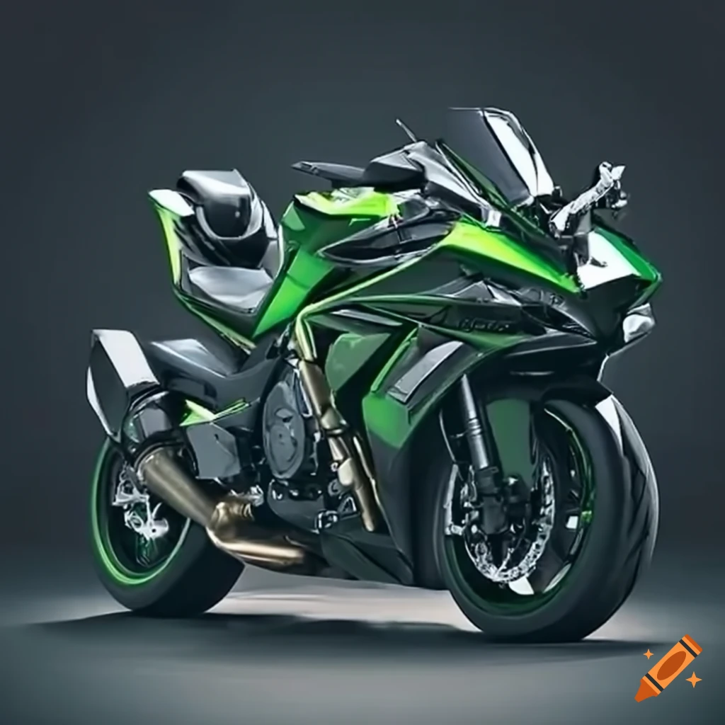 A riders ride on ninja h2r
