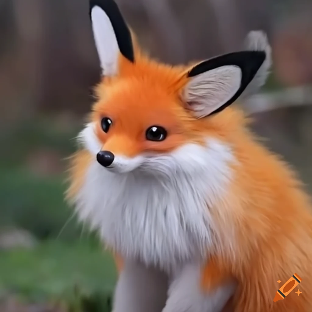 An adorable pokemon resembling a fox with fluffy fur on Craiyon