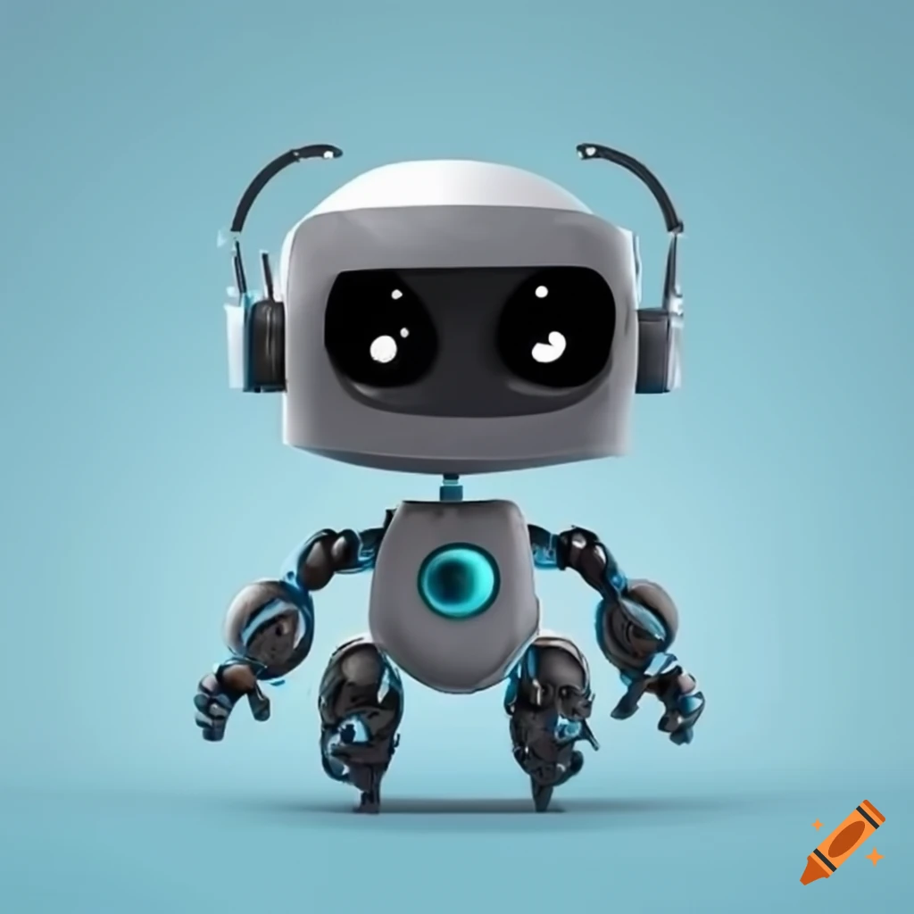 Cute robot on Craiyon