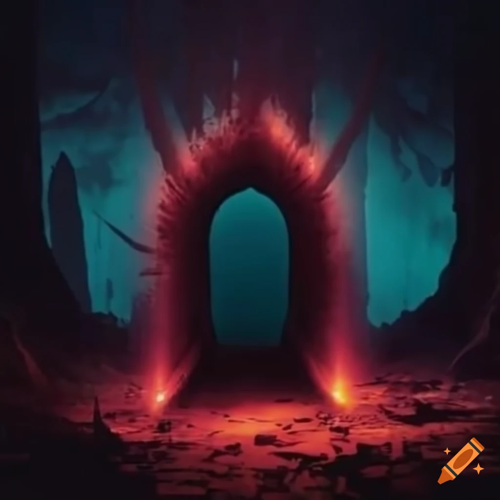 Mysterious portal leading to a dark and unknown dimension on Craiyon