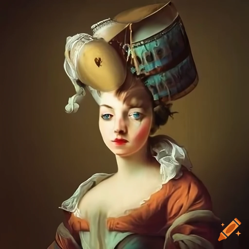 Surrealism: baroque woman dancer ; Care for this instrument is peculiar in that the drum heads ...