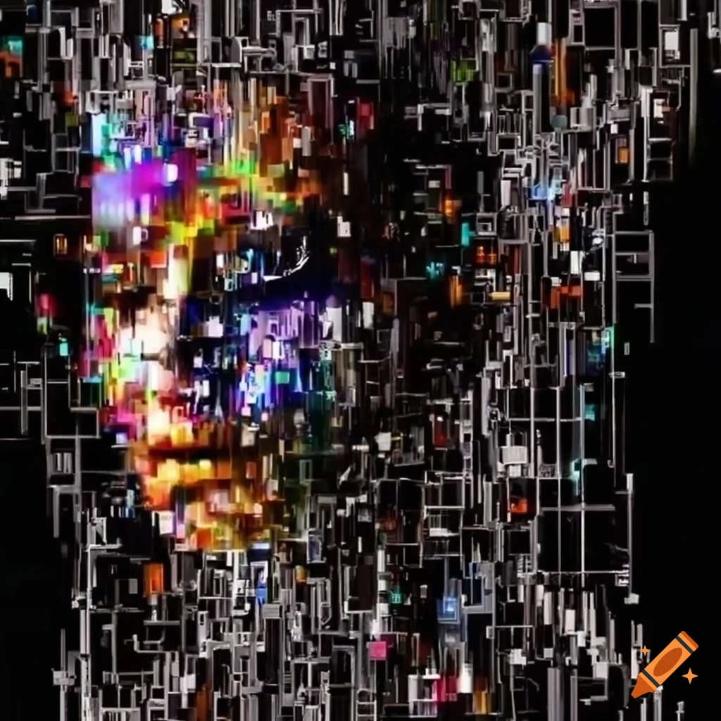 Digitally manipulated barcode texture creates a unique abstract ...