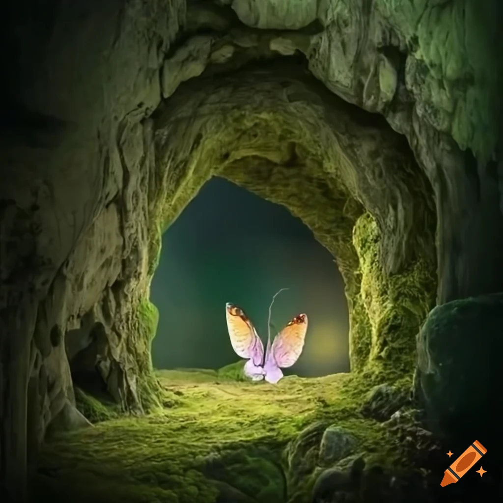An image of bunny butterfly and birds reaching the entrance of a hidden ...