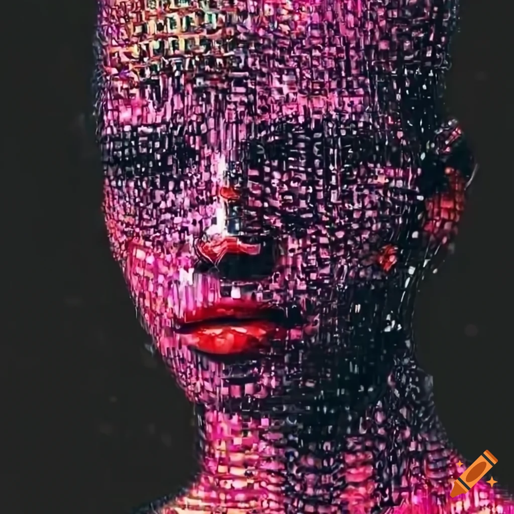 Digitally manipulated barcode texture creates a unique abstract ...