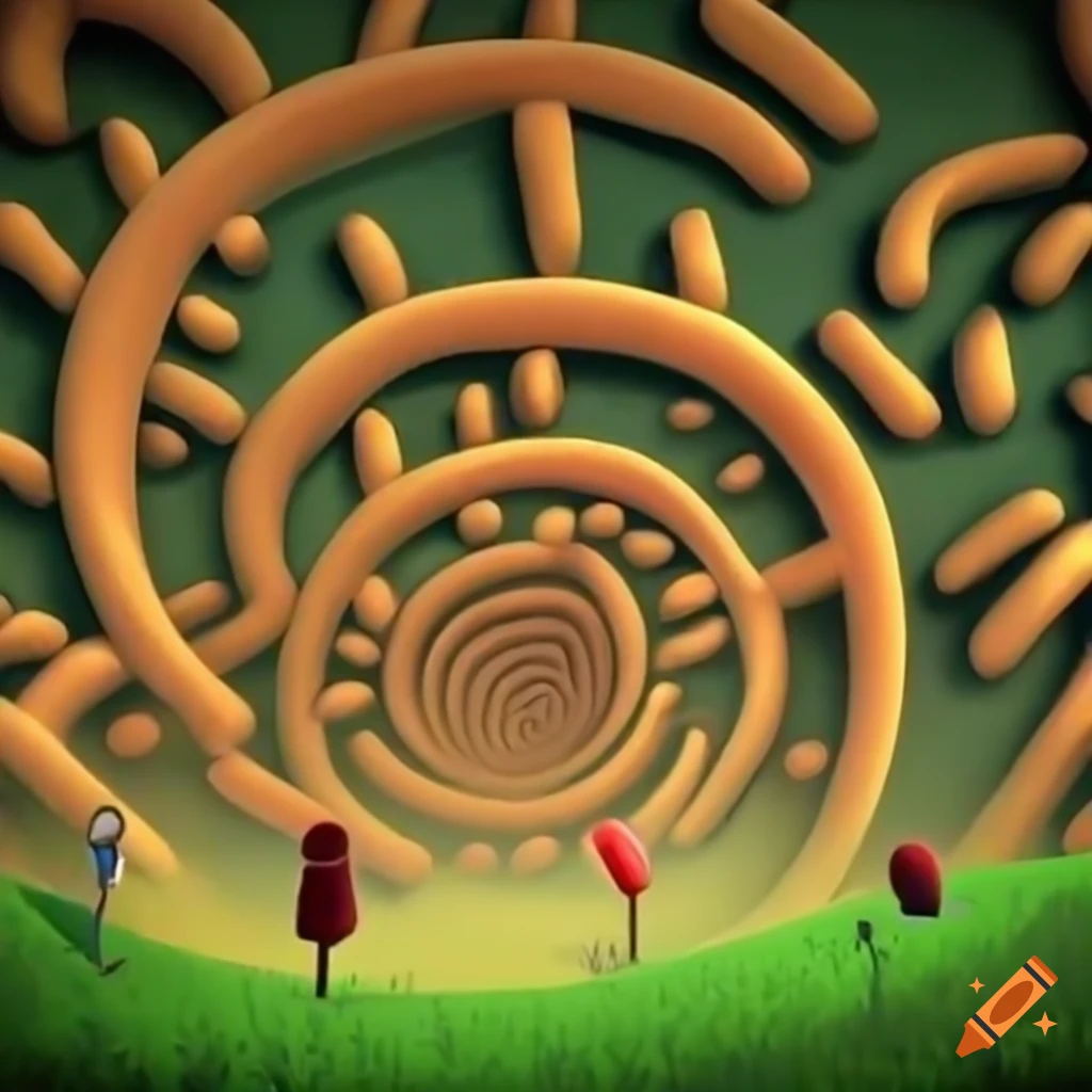 Fungus maze animated