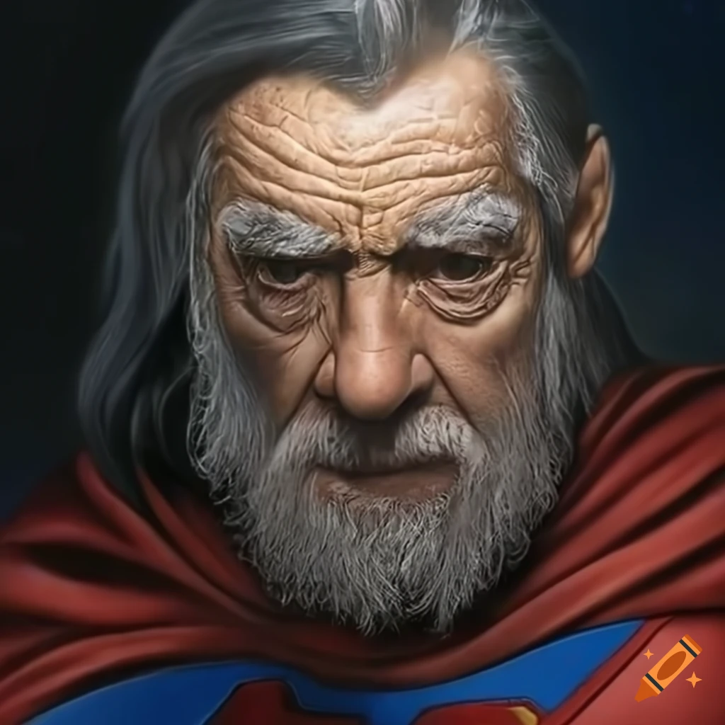 8k, Hyper Realism, Hyper Realistic, Gandalf as Superman on Craiyon
