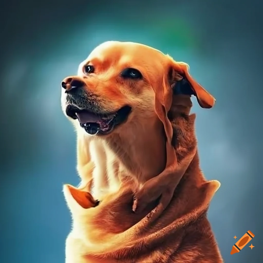 A dog is melting because the weather is so hot