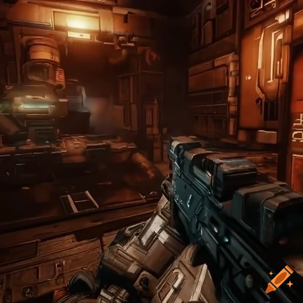 Titanfall 2 inpired doom slayer wielding a powerful weapon in unreal ...