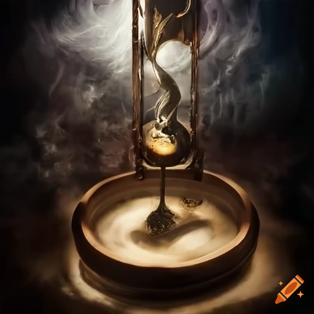 Muerte con reloj de arena on Craiyon