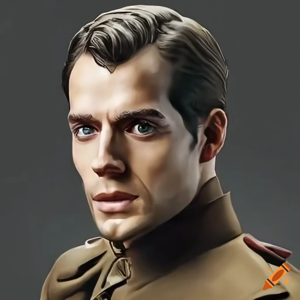 Henry cavill as english soldier of 1940s on Craiyon