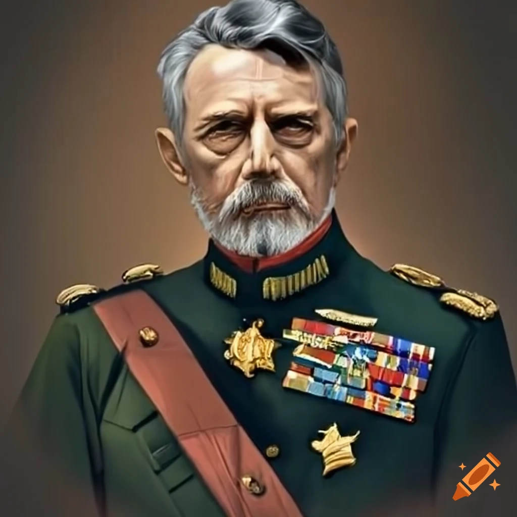 Military general on Craiyon