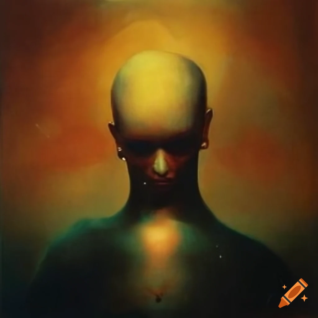 Depersonalization painted by beksinski