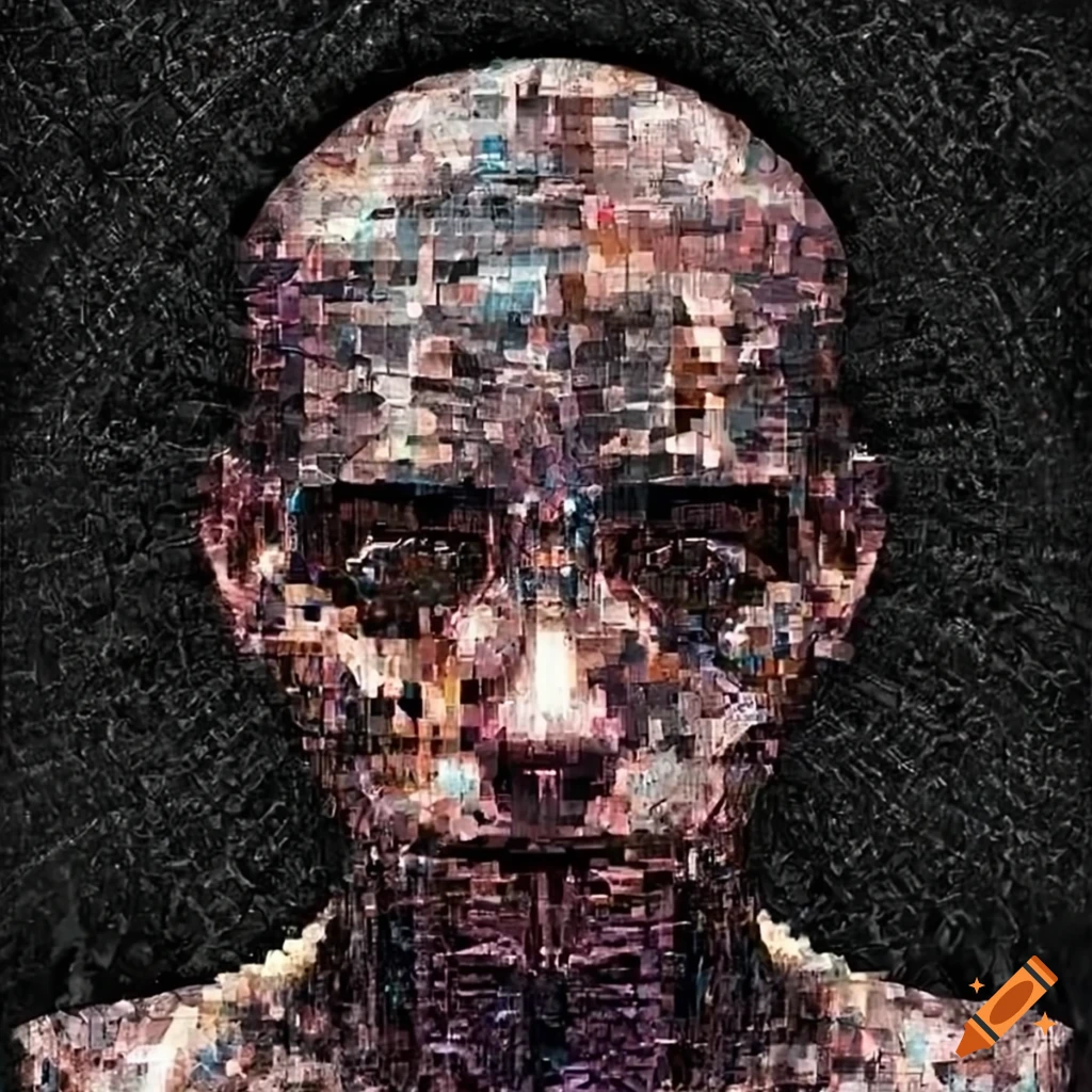 Digitally manipulated barcode texture creates a unique abstract ...