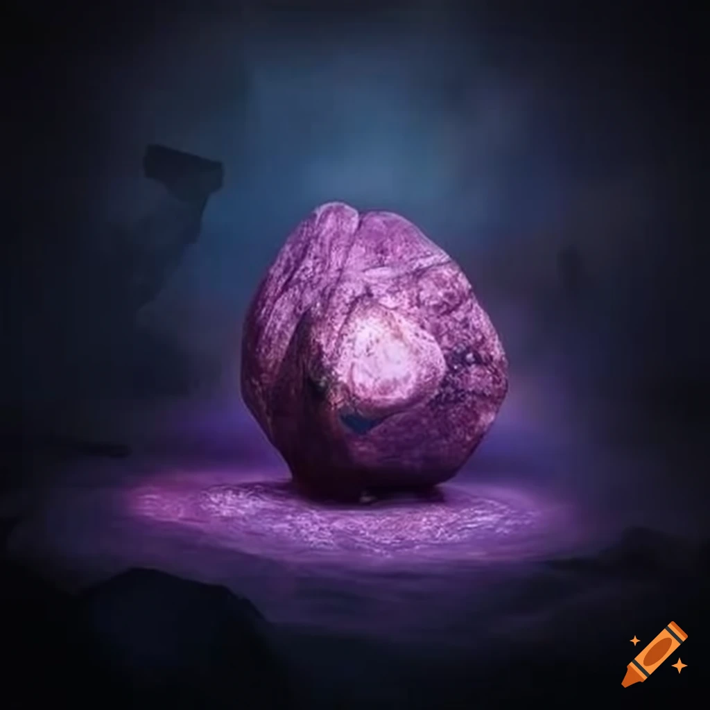 A mysterious ancient stone with mystical properties on Craiyon