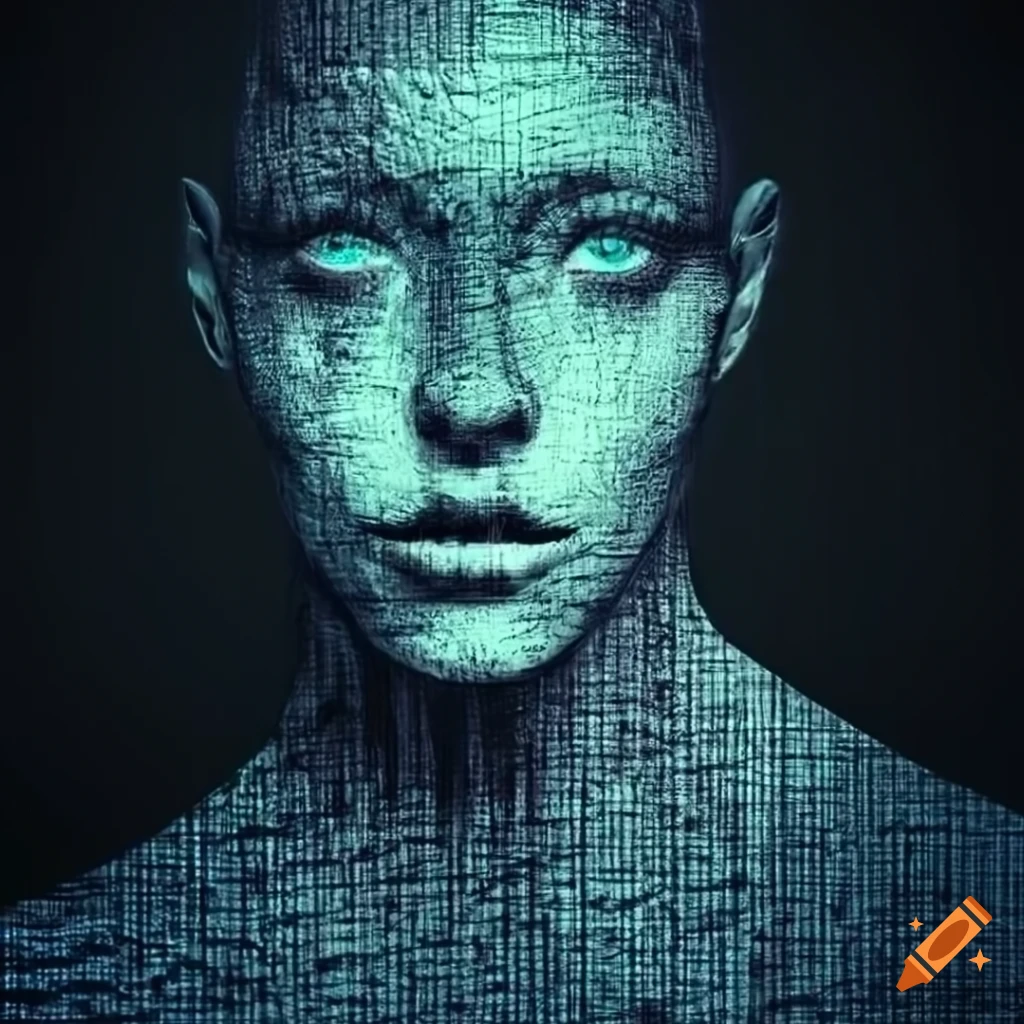 Digitally manipulated barcode texture creates a unique abstract ...