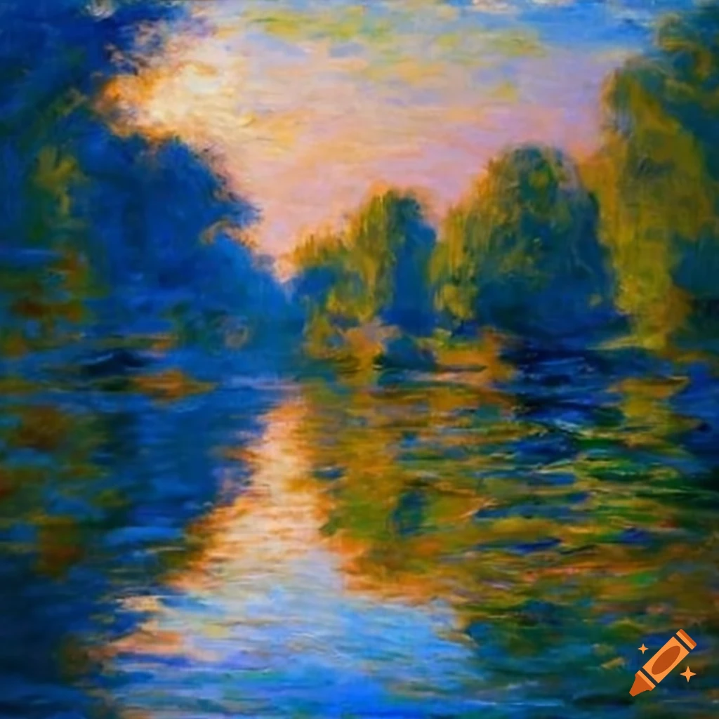 Landscape in the style of monet