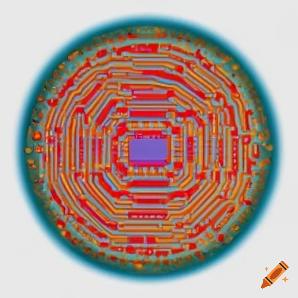 Surface plot of temperature within an integrated circuit chip
