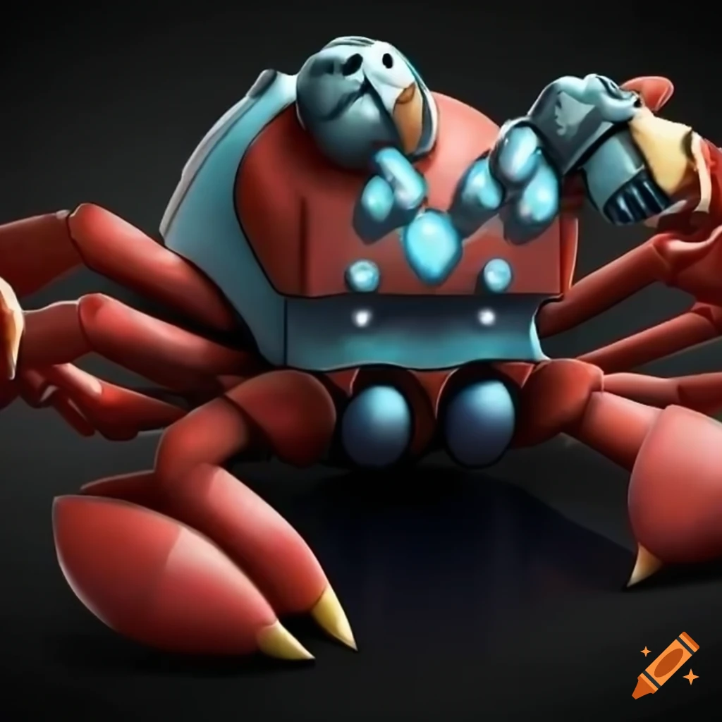 Robot crab pokemon on Craiyon
