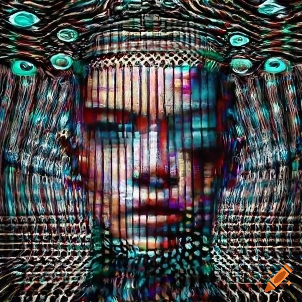 Digitally manipulated barcode texture creates a unique abstract ...