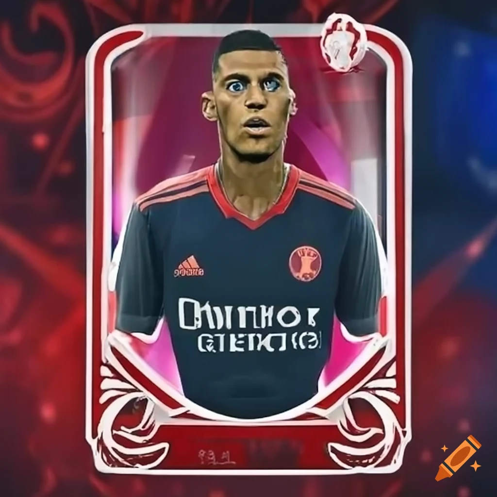 Fifa player card with ratings