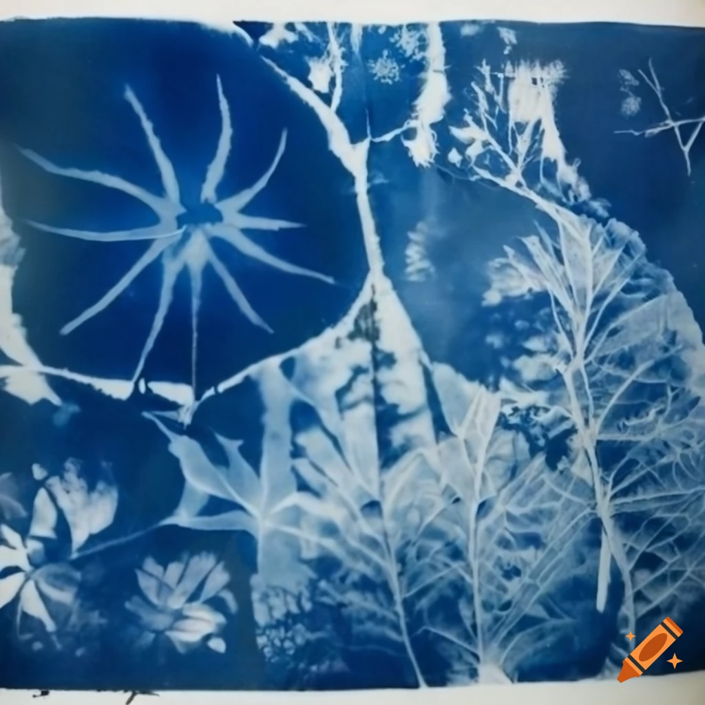 Cyanotype on Craiyon